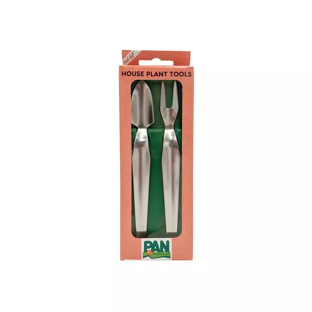 English Garden 7 In. Stainless Steel Mini Fork and Trowel Houseplant ...
