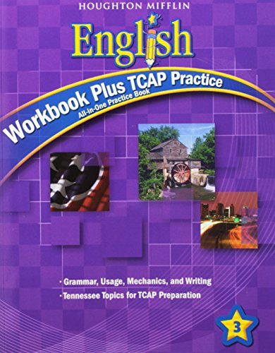 Pre-Owned English, Grade 3 Workbook Plus Tcap Practice: Houghton Mifflin English Tennessee (Hm ...