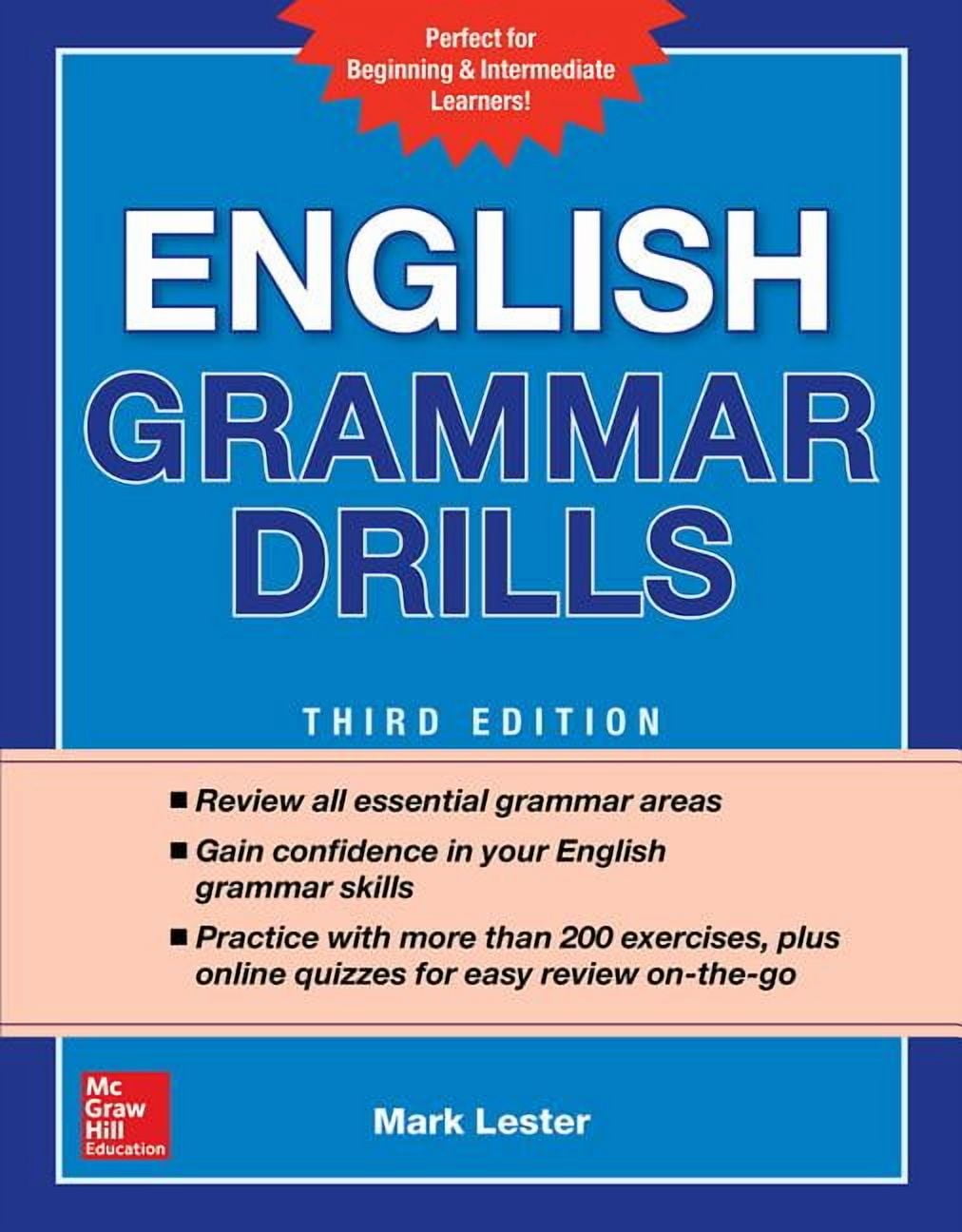 English Grammar Drills, Second Edition, (Paperback) - Walmart Business ...