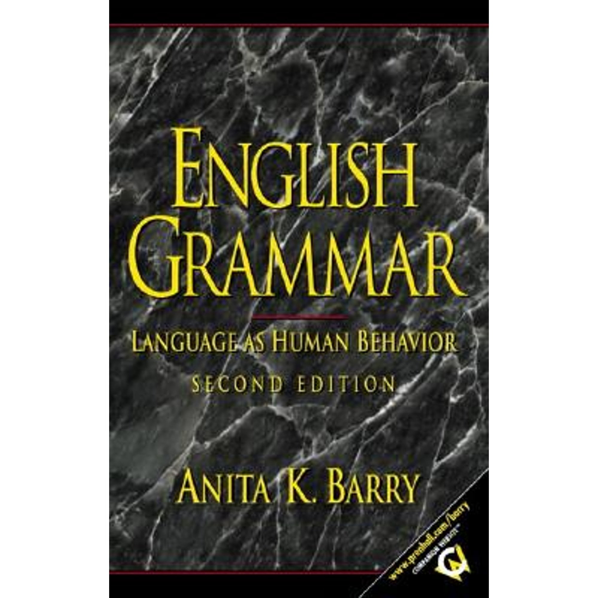 English Grammar: Language as Human Behavior (Hardcover) by Anita K ...
