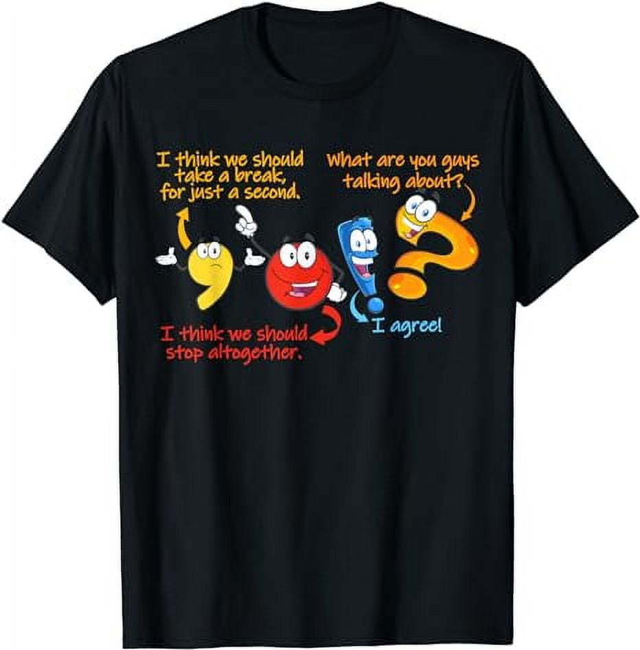 English Grammar Punctuation Funny English Punctuation T-Shirt - Walmart.com