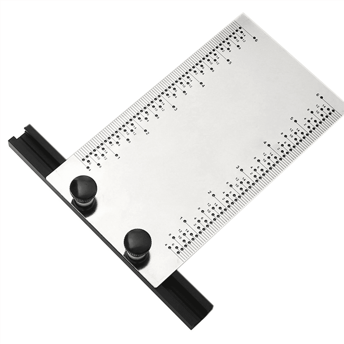 English Hole Ruler Stainless Steel with Base Multifunctional ...