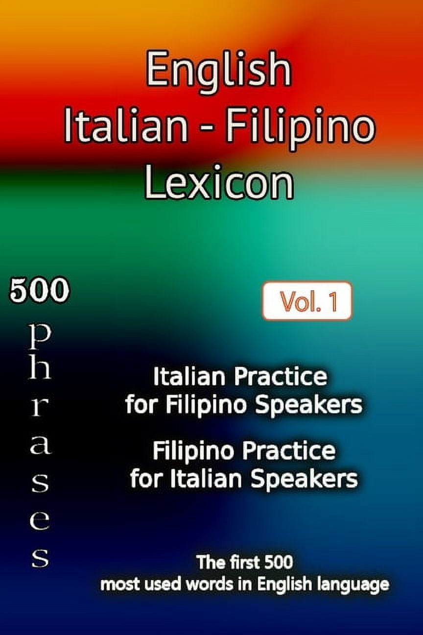 English, Italian and Filipino Tri-Lingua English Italian Filipino ...