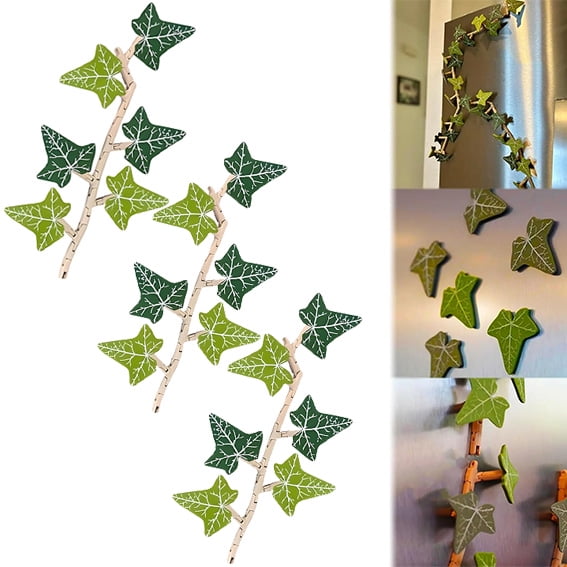 English Ivy Fridge Magnet with Articulating Stems, 3D Printed Magnets ...