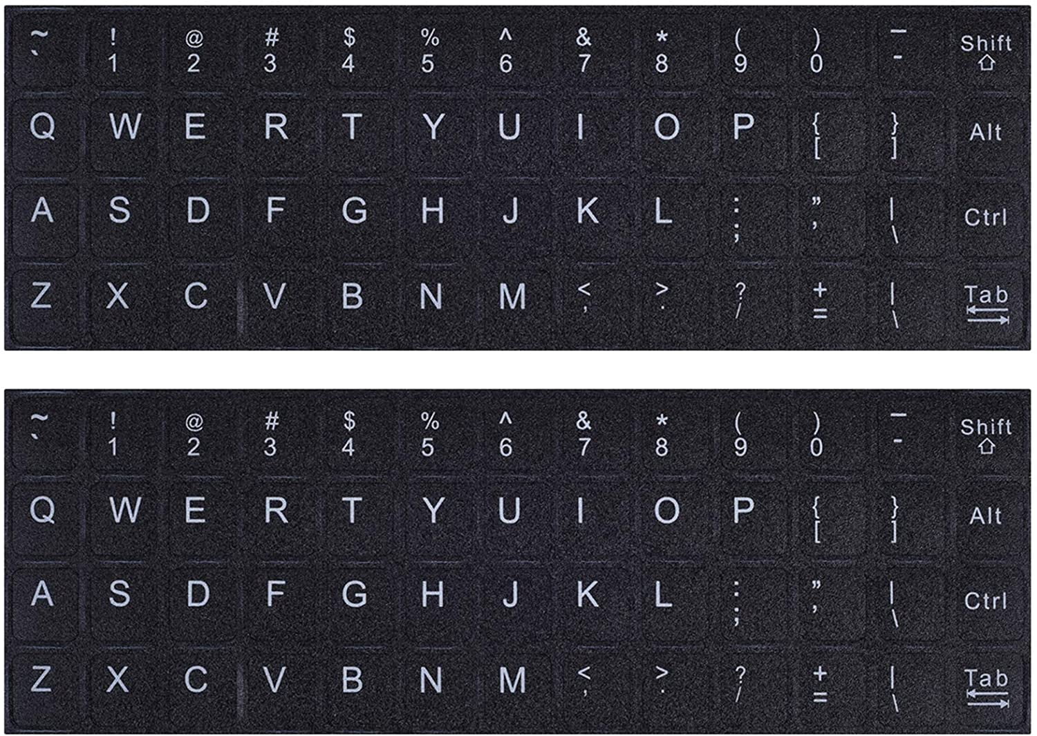 English Keyboard Stickers, 2 Pack Replacement Keyboard Letters Sticker ...