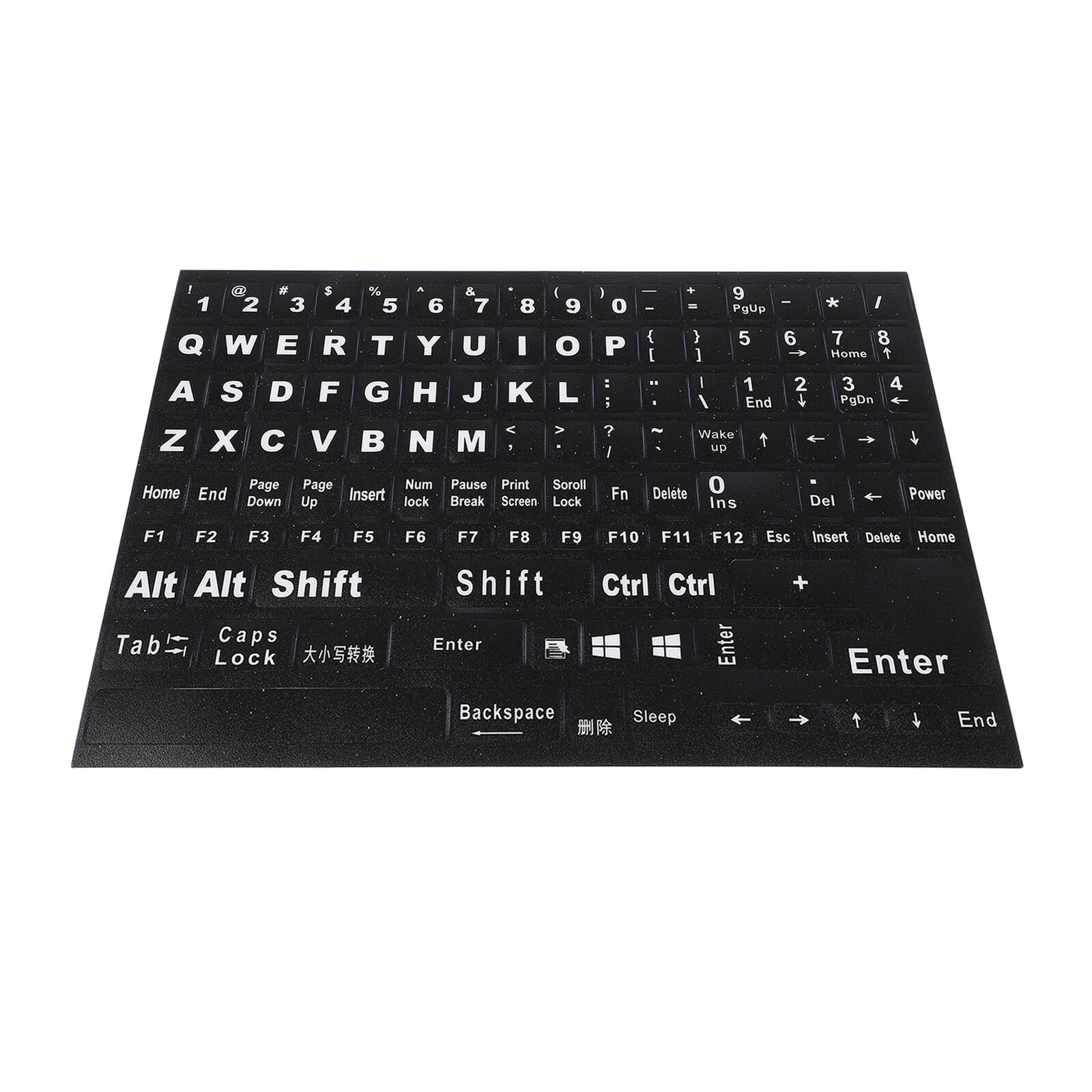 English Keyboard Stickers Qwerty Self Adhesive Hangul - Walmart.com