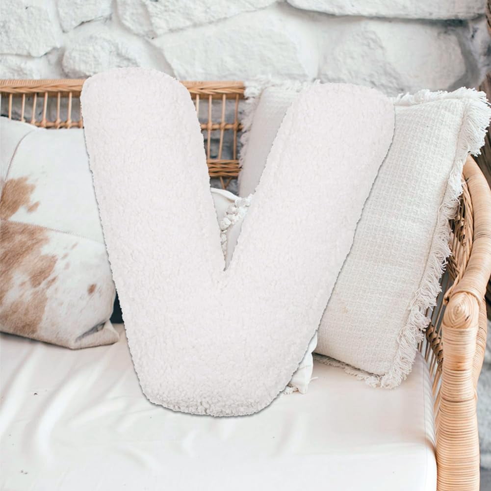 English Letter Plush Pillow,Soft Letter Hugging Throw Pillows, Cute A ...