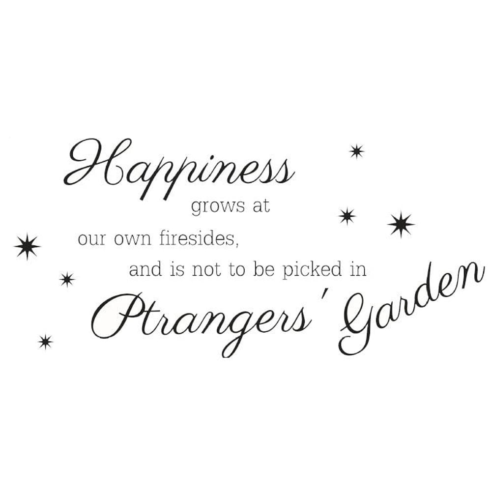 English Letters Proverb Wall Decal Bedroom Living Room Beautiful ...