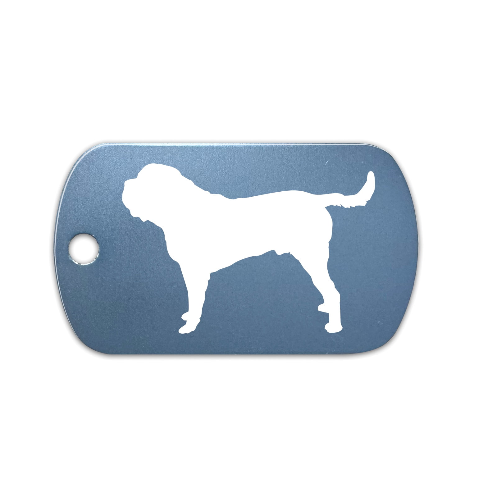 English Mastiff GI Dog Tag Aluminum Keychain dog canine pet - Light ...