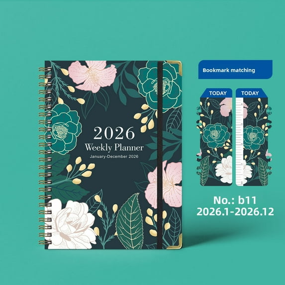 English Notebook 2026 English Notepad A5 Coil Diary Planner Work and ...