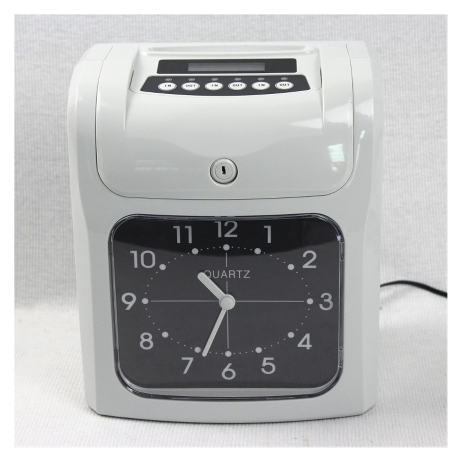 English Paper ID Card Punching Machine Electronic Attendance Machine ...