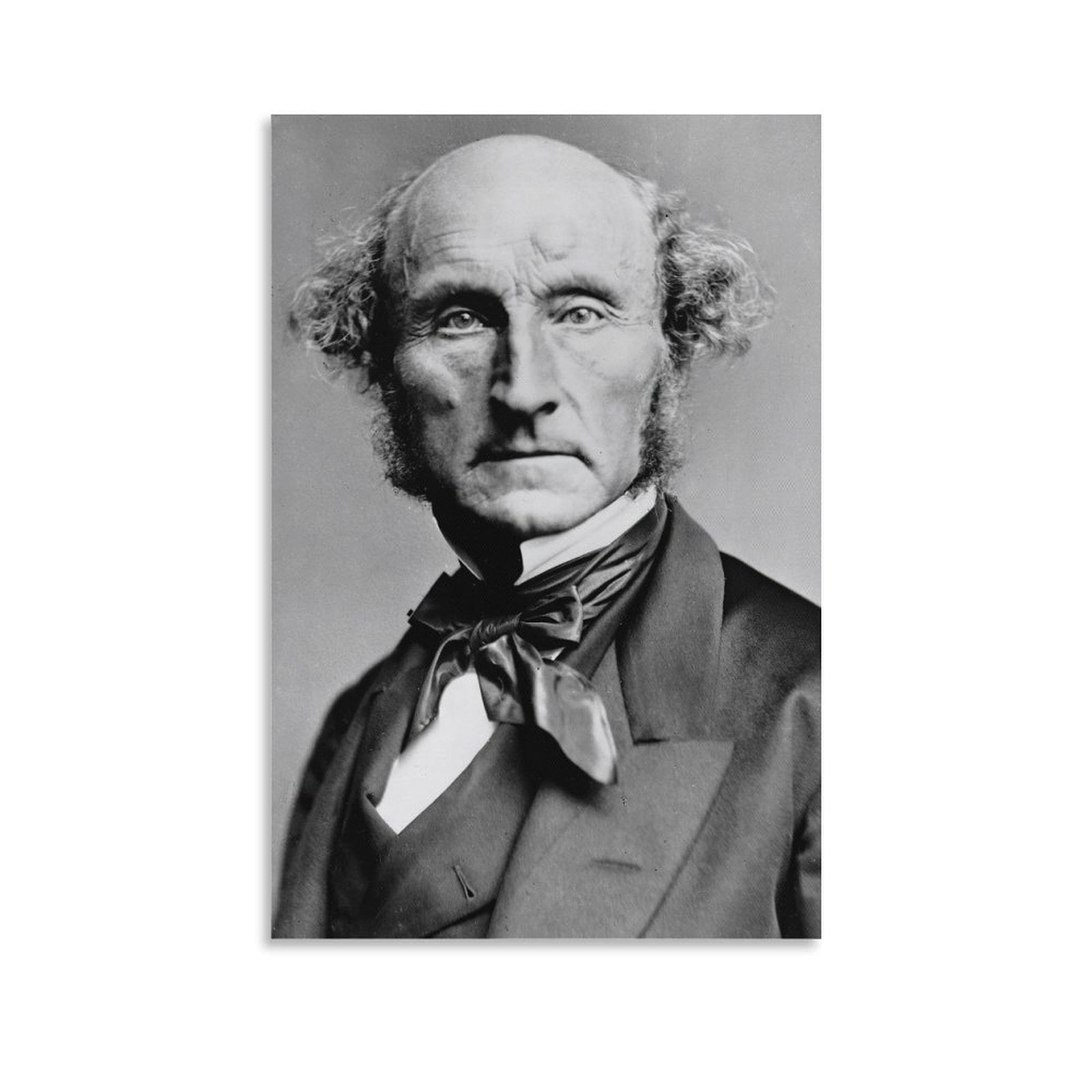 English Philosopher John Stuart Mill Retro Poster Artworks Canvas ...