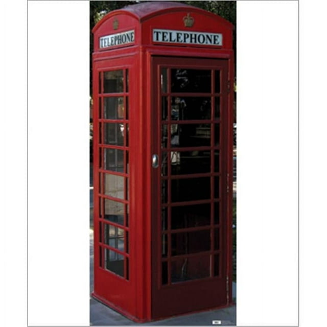 English Phone Booth Life-Size Cardboard Stand-Up - Walmart Business ...