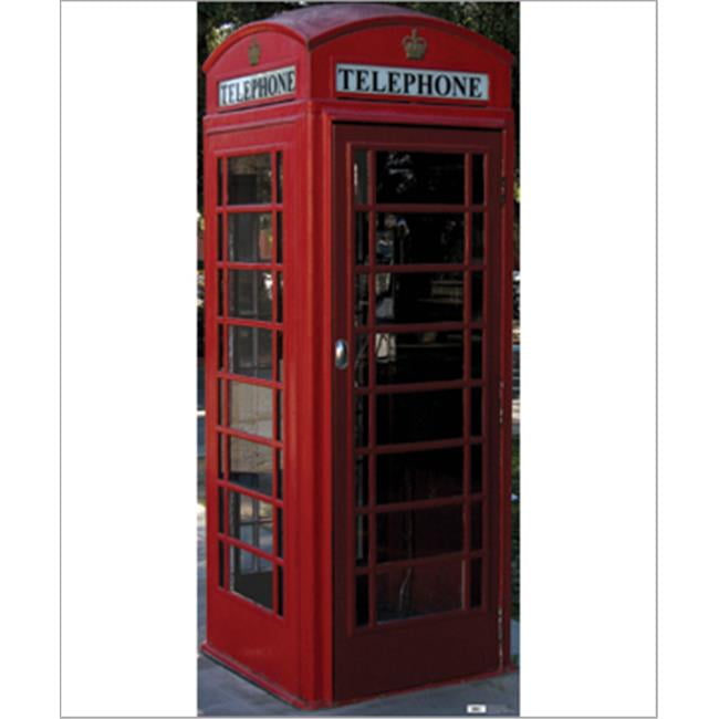 English Phone Booth Life-Size Cardboard Stand-Up - Walmart.com