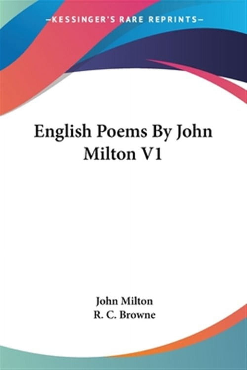 English Poems by John Milton - Walmart.com