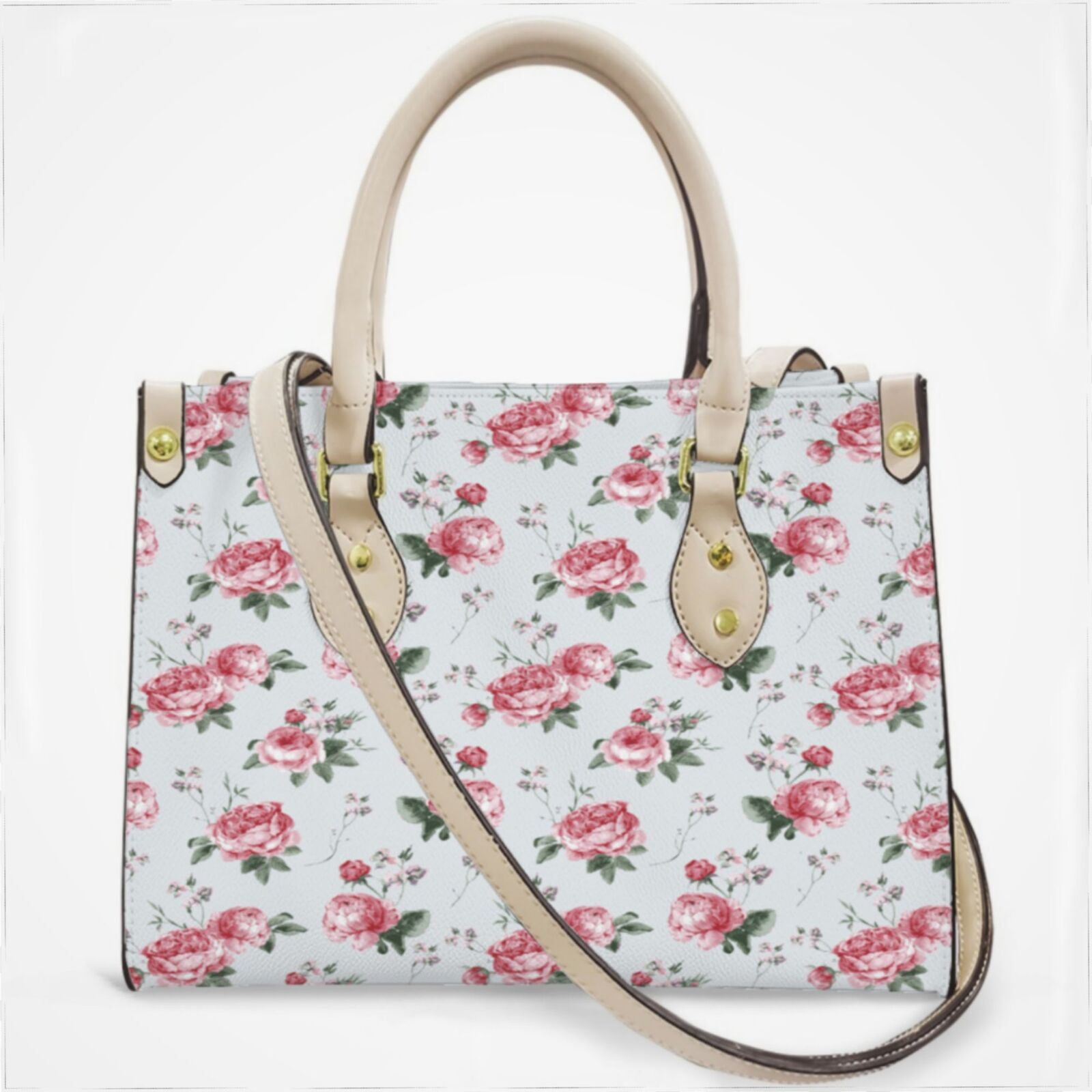 English Rose Cross Body Bags For Women Small Leather Female Handbags ...