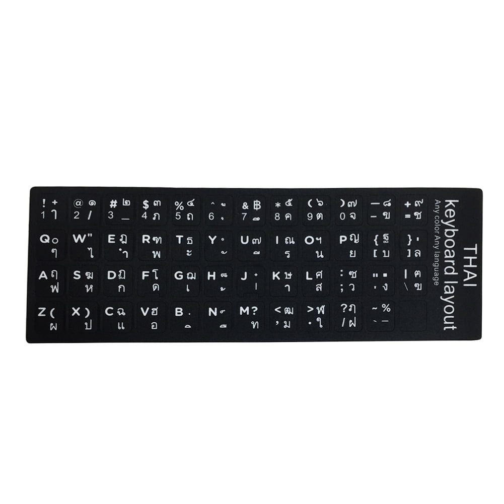 English Russian Japanese Thai Letters Laptop Computer Keyboard Layout ...