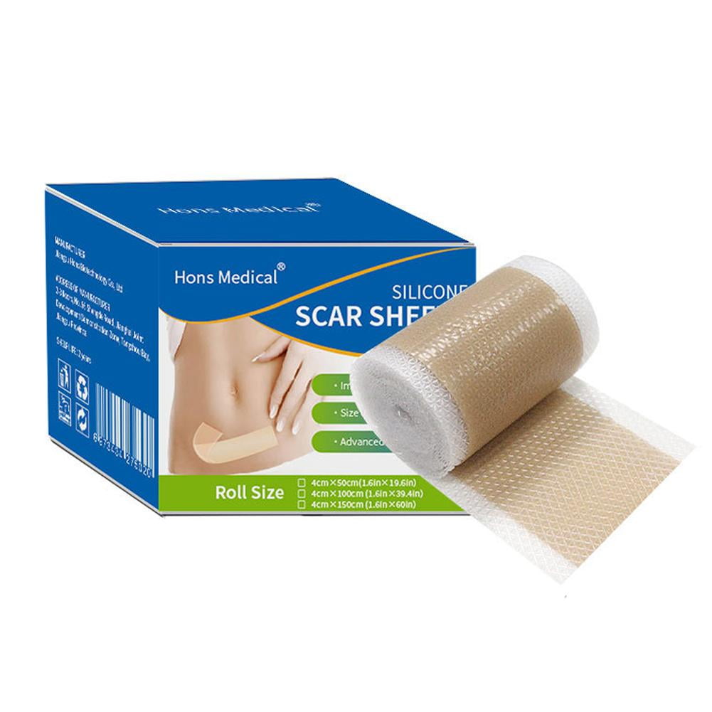 English Scar Stickers 4*100Cm 1 Roll Scar Stickers Medical Silicone Gel ...