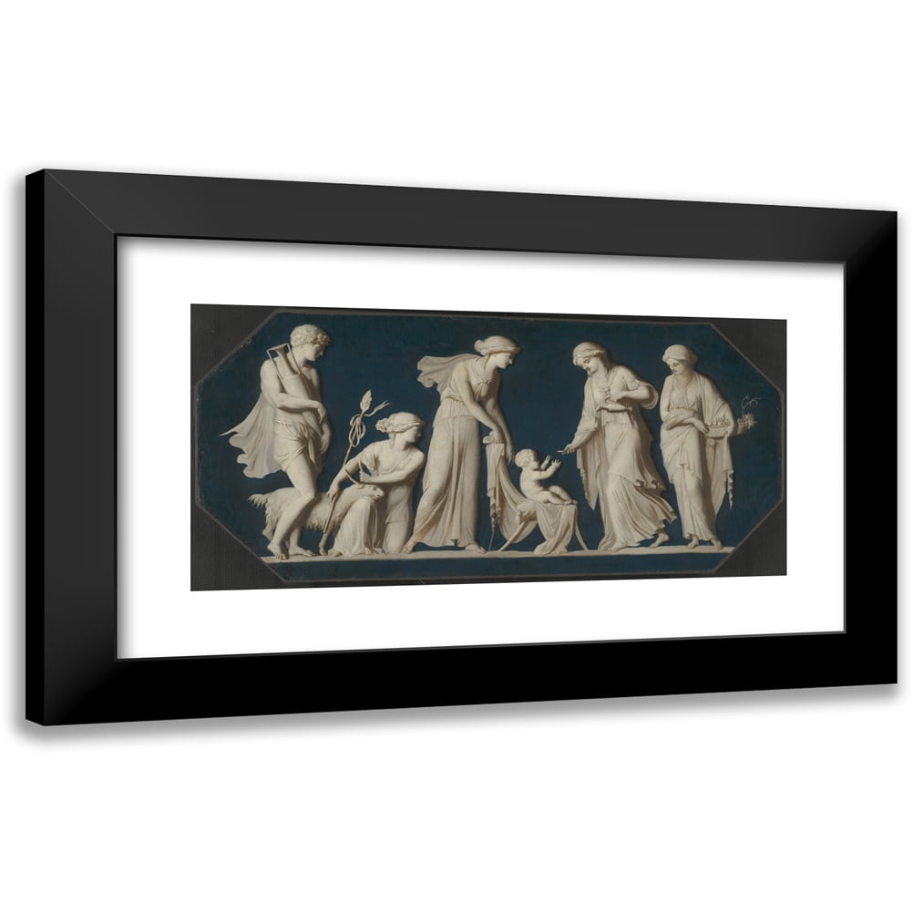 English School 24x14 Black Modern Framed Museum Art Print Titled - The ...