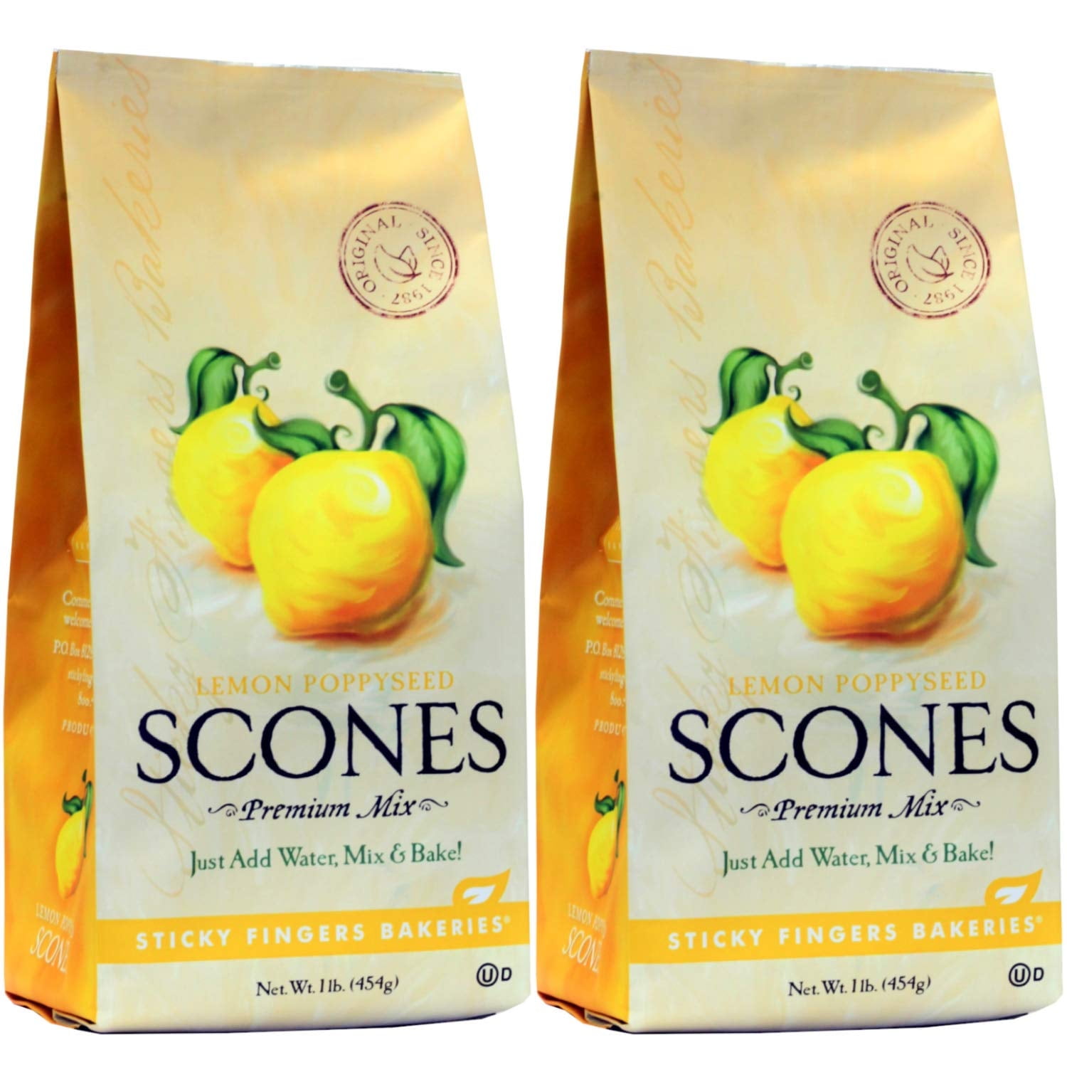 English Scone Mix, Lemon Poppyseed by Sticky Fingers Bakeries â€“ Easy ...