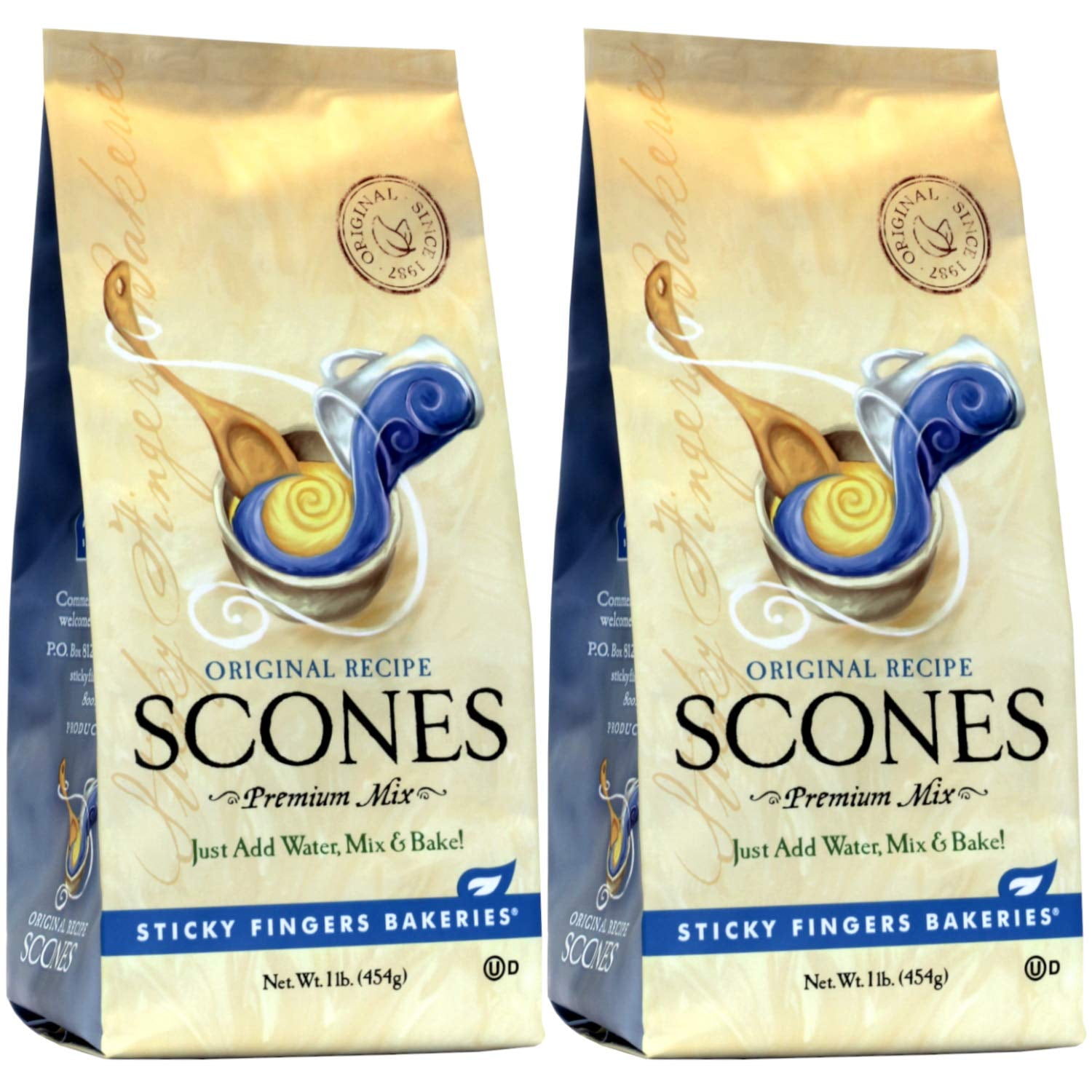 English Scone Mix, Original Flavor by Sticky Fingers Bakeries – 16 OZ ...