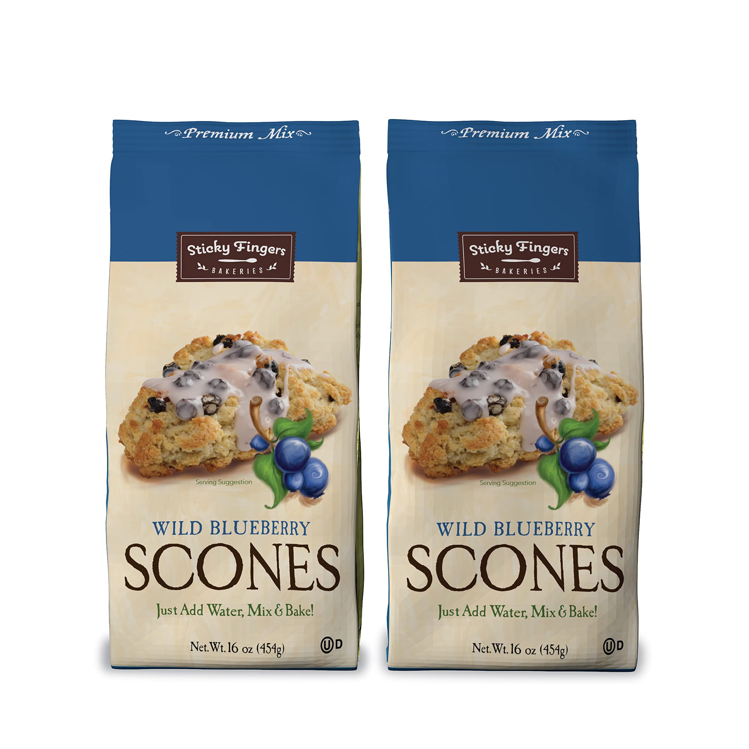English Scone Mix, Wild DEF29 Blueberry by Sticky Fingers Bakeries ...