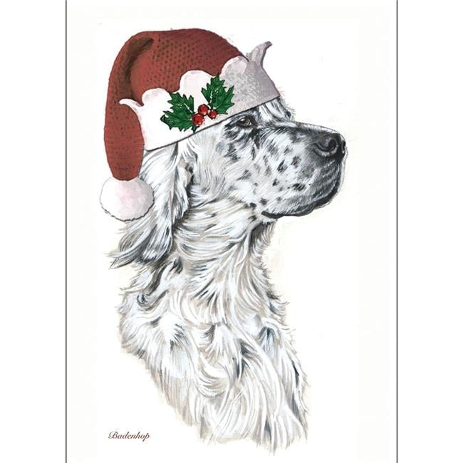 English Setter Boxed Christmas Cards, White & Black - Set of 10 ...