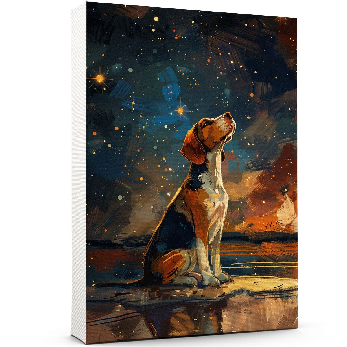 English Setter Dog Art Print Poster, Wall art Canvas Painting Decor ...