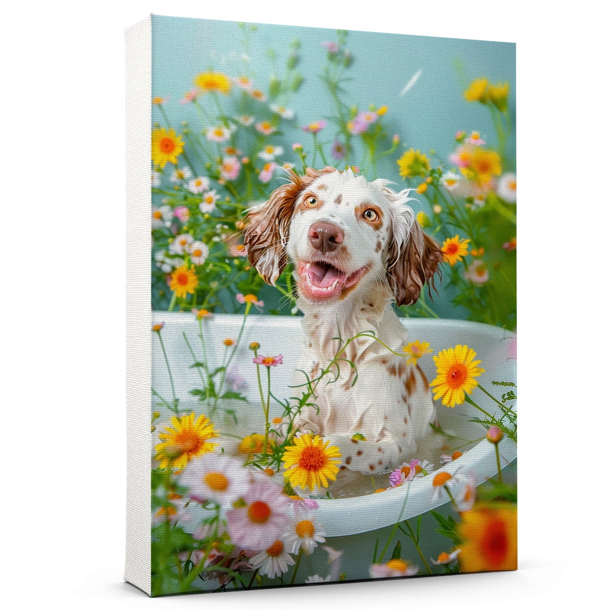 English Setter Dog Bathroom Poster Print Farmhouse Bathroom Animals ...
