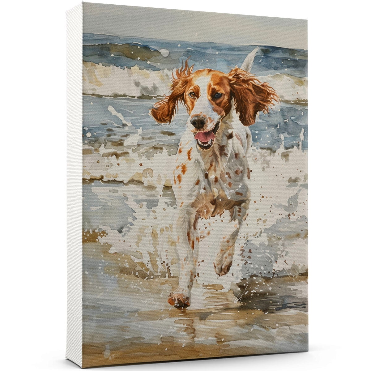 English Setter Dog Canvas Wall Art Puppy Print Pet Paintings Artwork ...