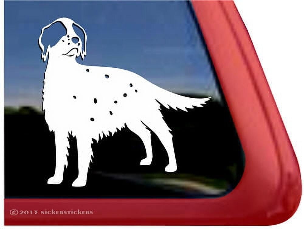 English Setter High Quality Vinyl Bird Dog Window Decal - Walmart.com