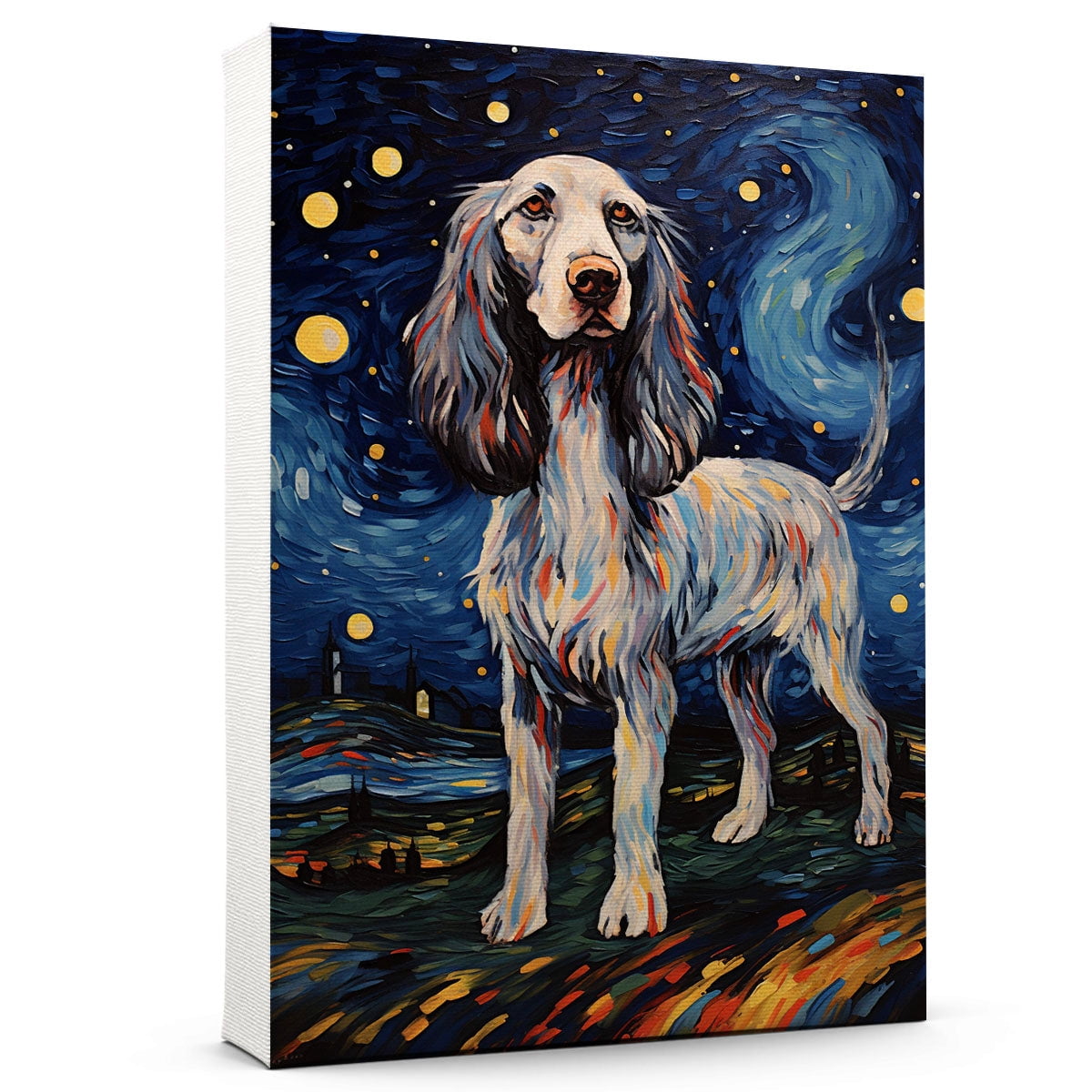 English Setter Paintings Canvas for Wall Decorations - Paintings Starry ...