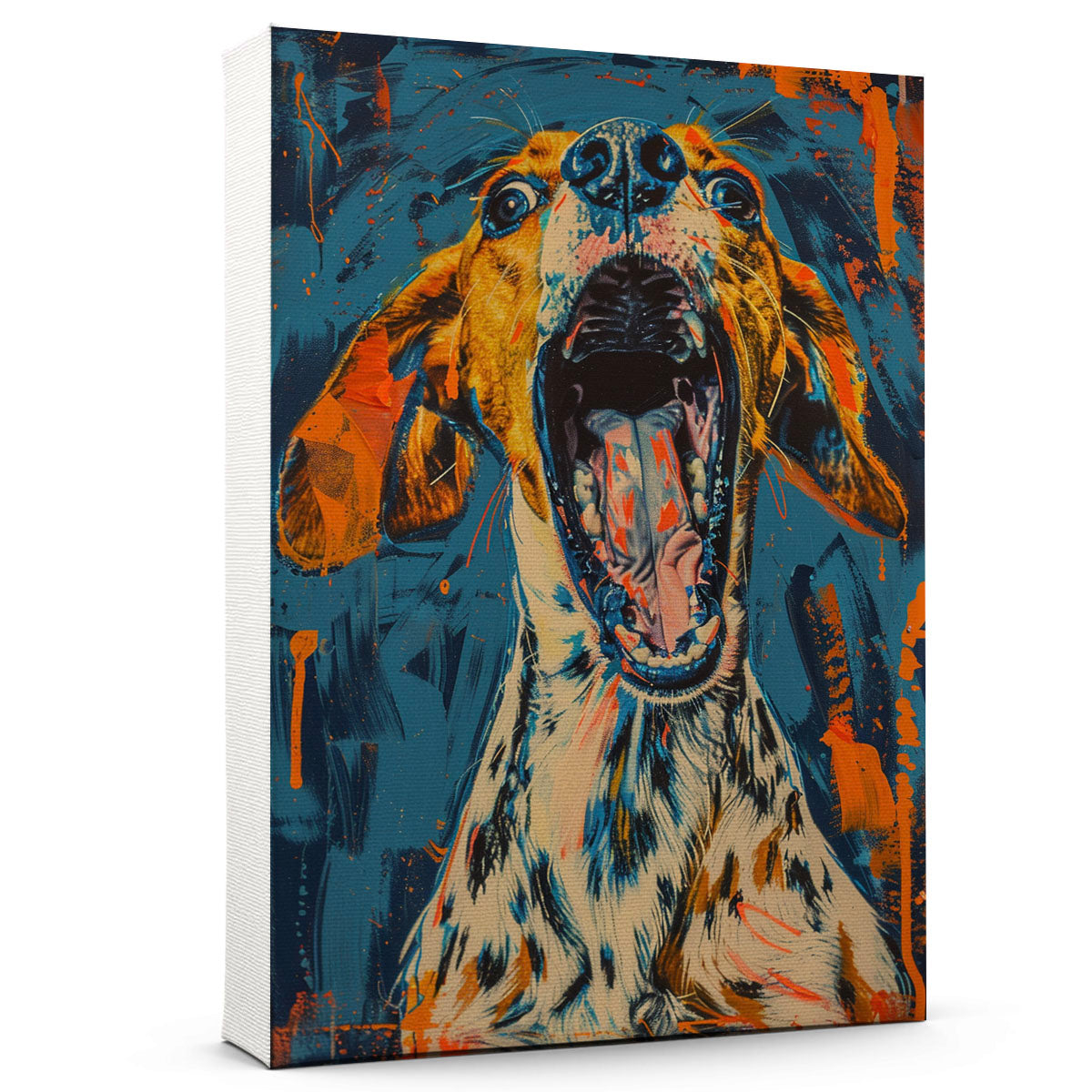 English Setter Scream Funny Dog Poster Unframe, English Setter Dog ...