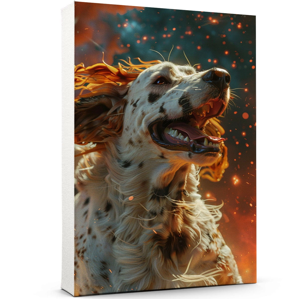 English Setter Space Poster Wall Art Funny Dog - English Setter Dog ...