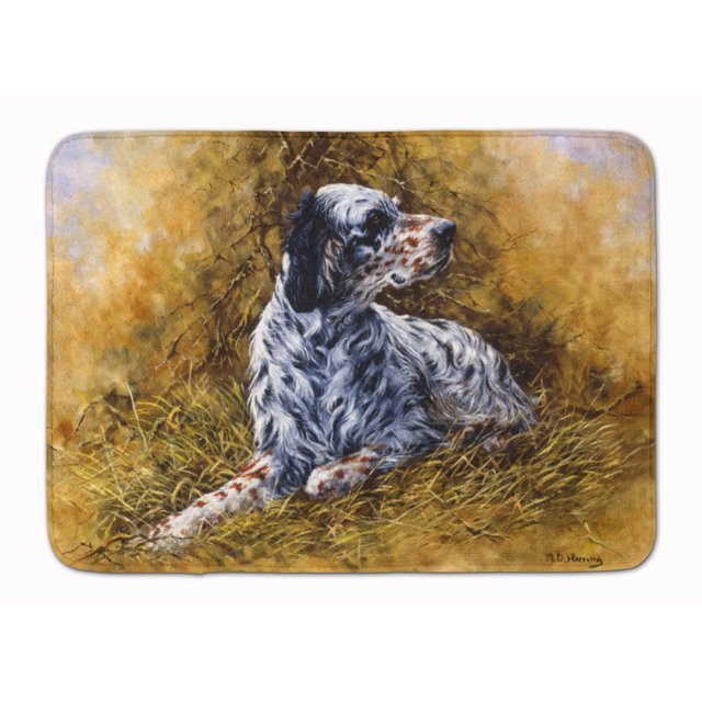 English Setter by Michael Herring Machine Washable Memory Foam Mat ...