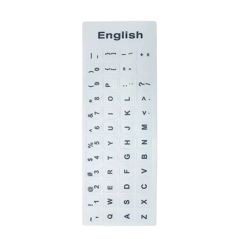 English Spanish Italian Korean Keyboard Stickers Frosted PVC Language ...