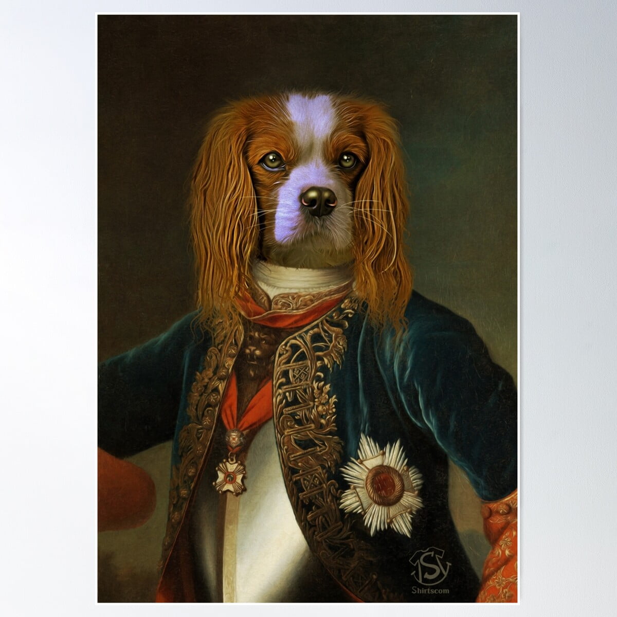 English Springer,Royal Pet Portrait - Digital Painting Dog, Cat, Pet In ...