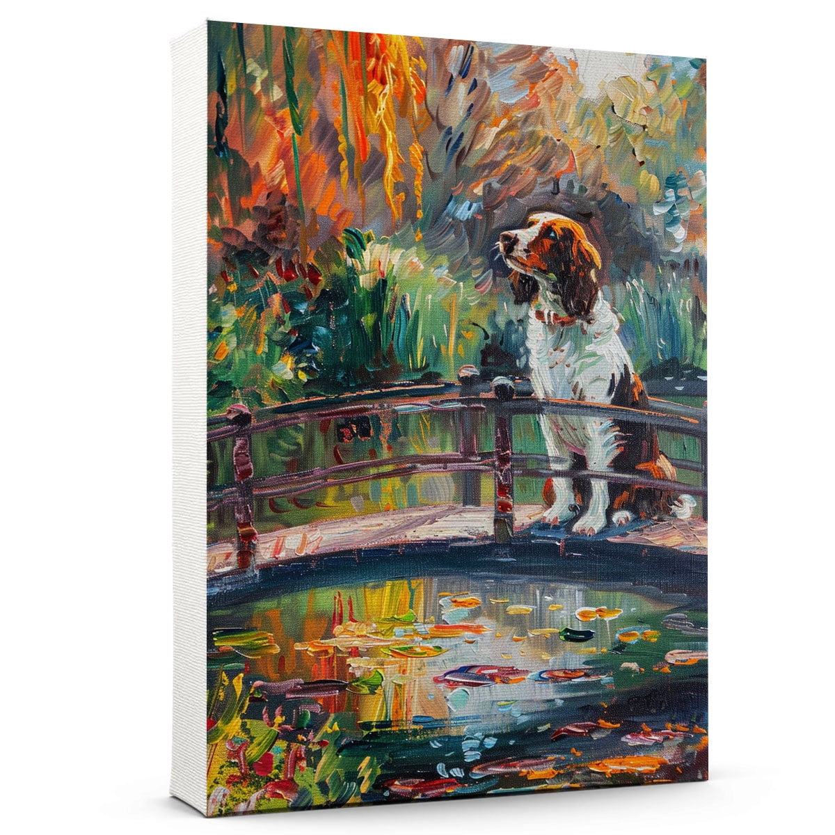 English Springer Spaniel Art Print Poster, Dog Canvas, English Springer ...