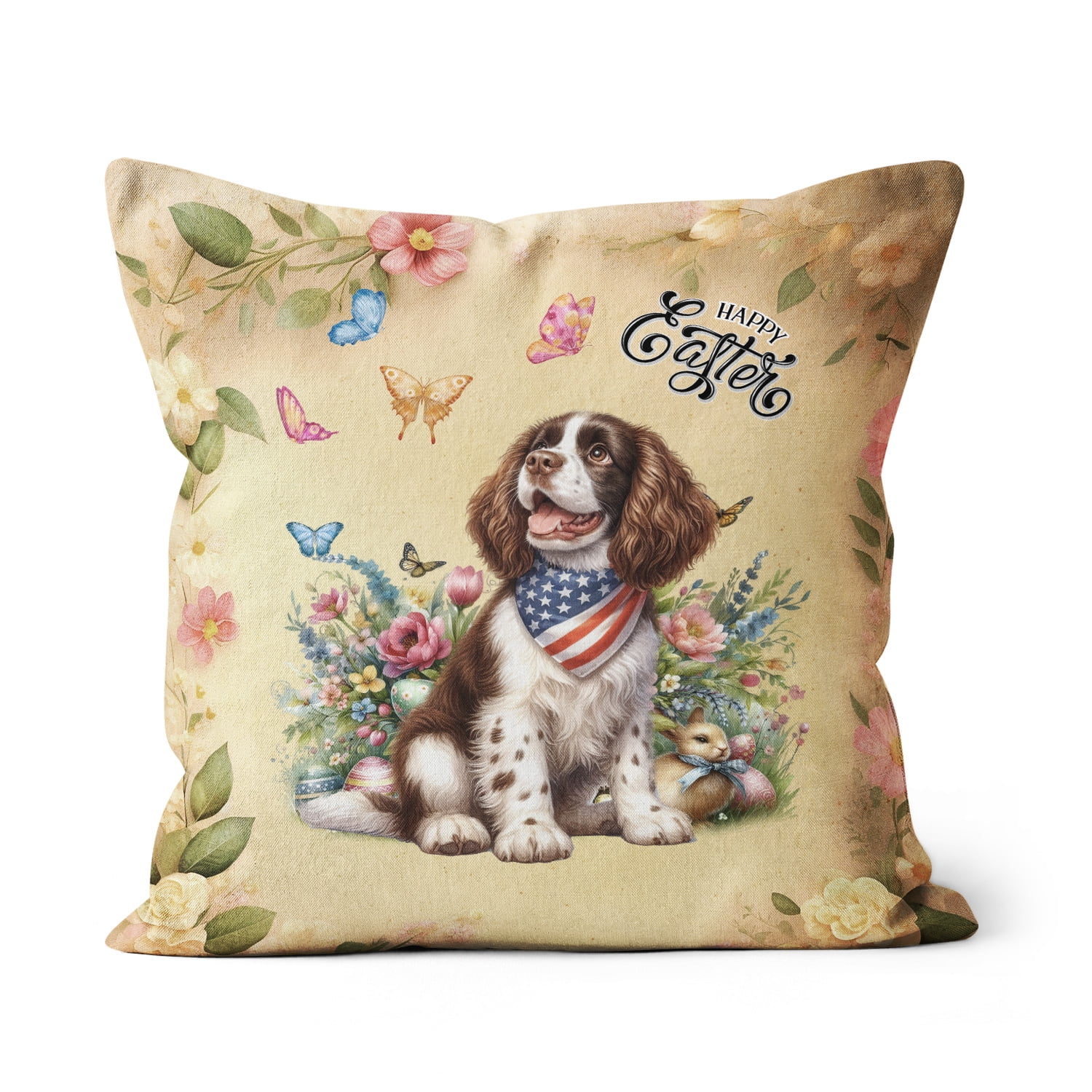 English Springer Spaniel Celebrates Spring and Enjoys a Happy Easter ...
