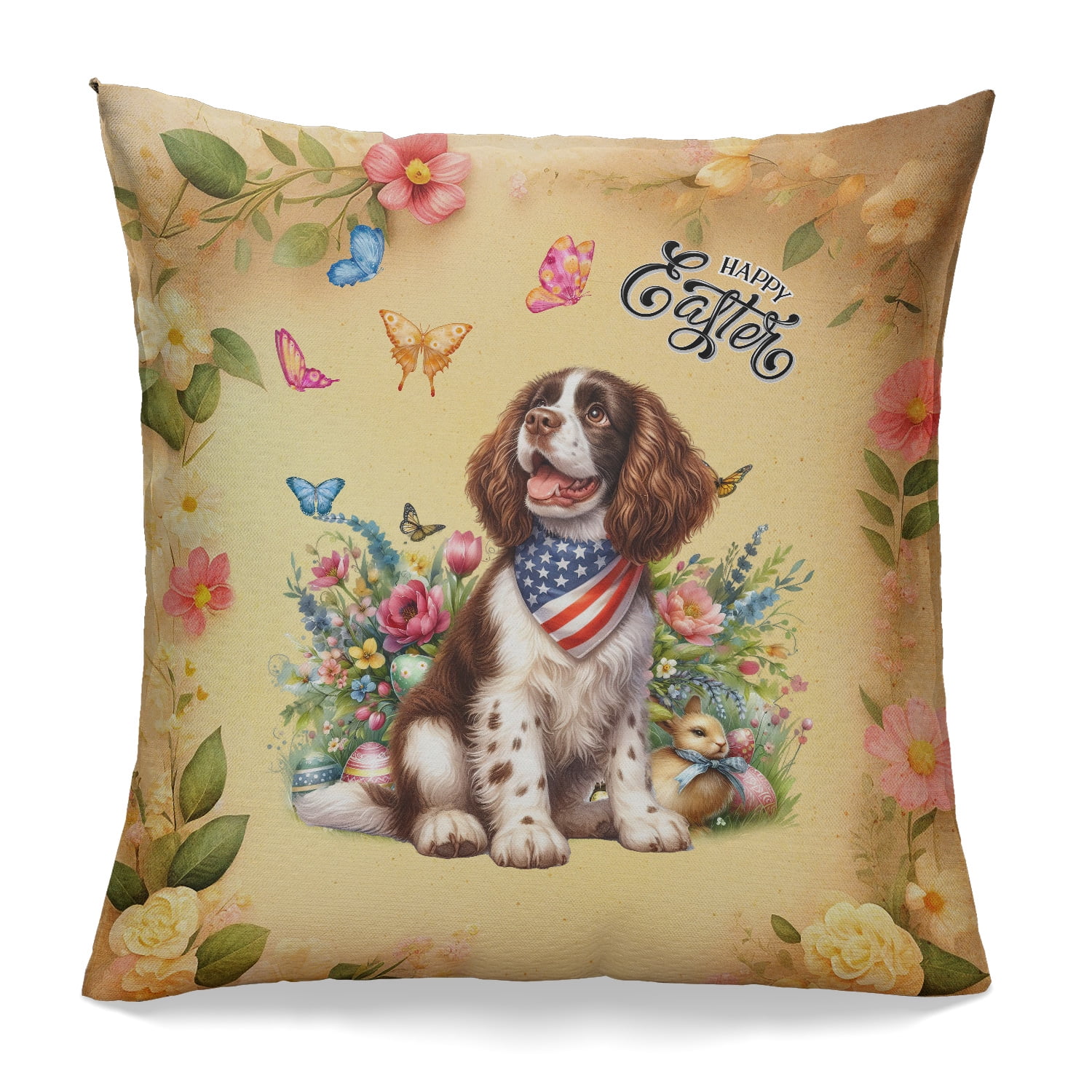 English Springer Spaniel Celebrates Spring and Enjoys a Happy Easter ...