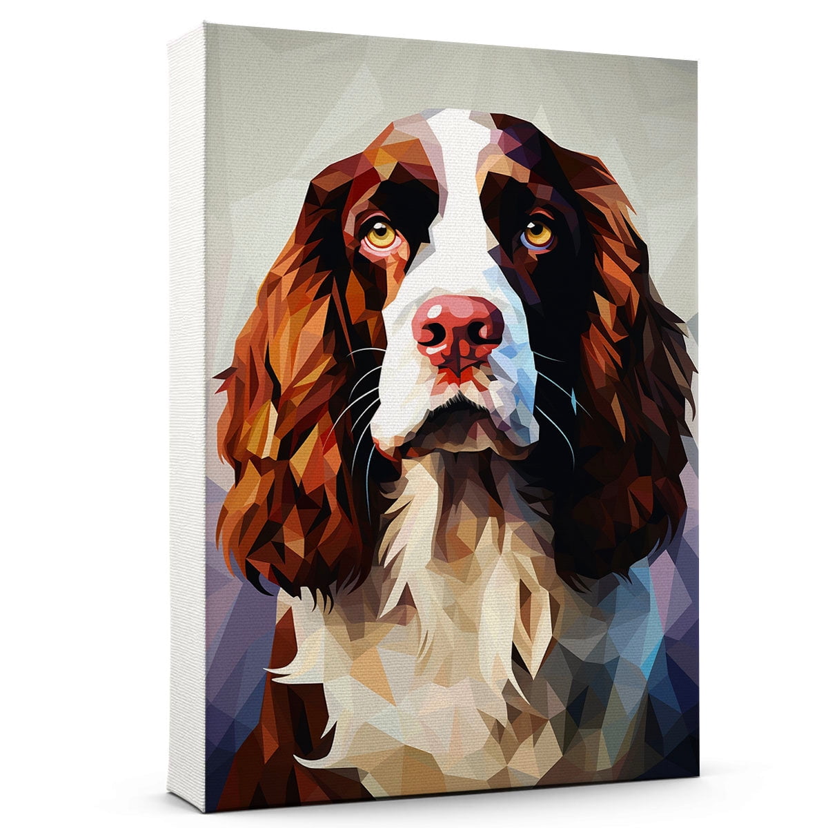 English Springer Spaniel Colorful Dog Wall Decor Animal Wall Art, Dog ...