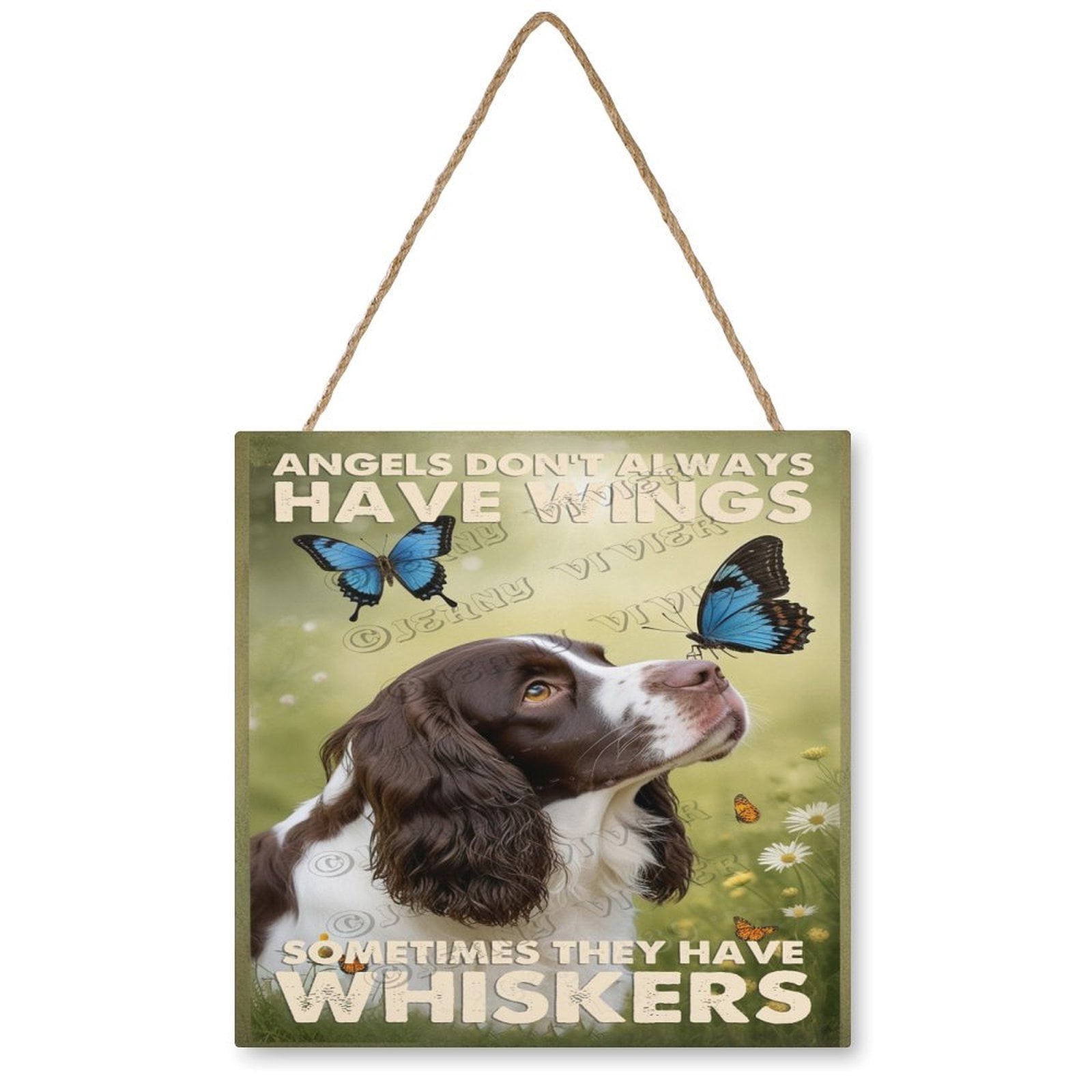 English Springer Spaniel Dog Farmhouse Wall Decor Dog Sign Rustic ...