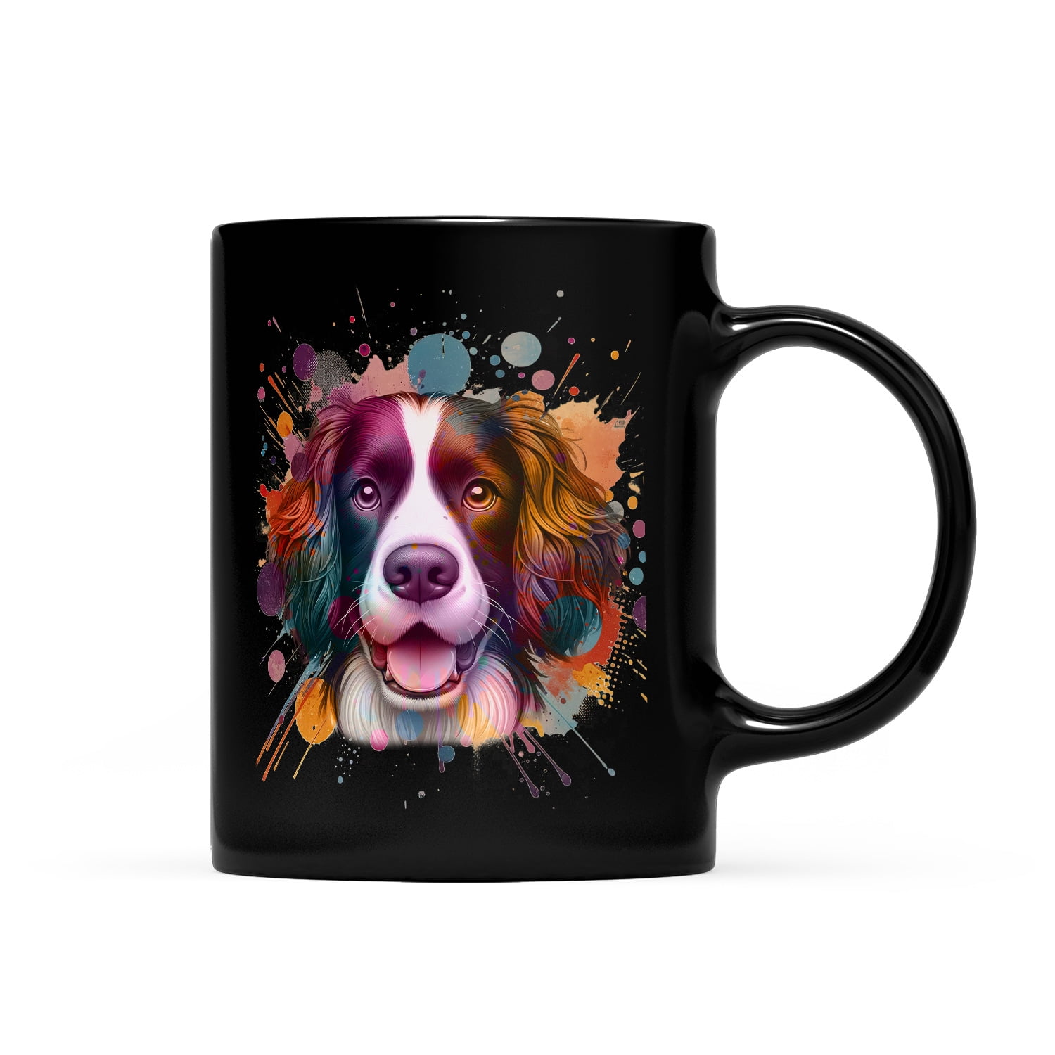 English Springer Spaniel Portrait Watercolor Vintage Retro Styles Mug ...