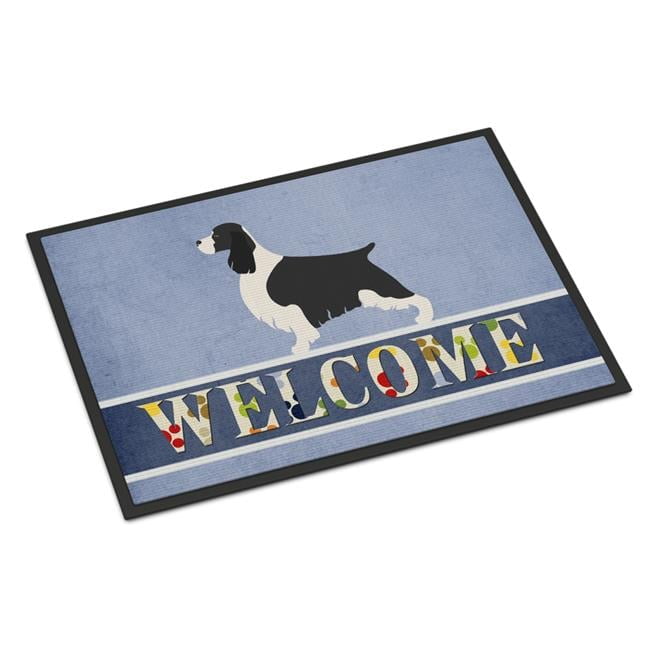 English Springer Spaniel Welcome Indoor or Outdoor Mat - Multi-Colored ...