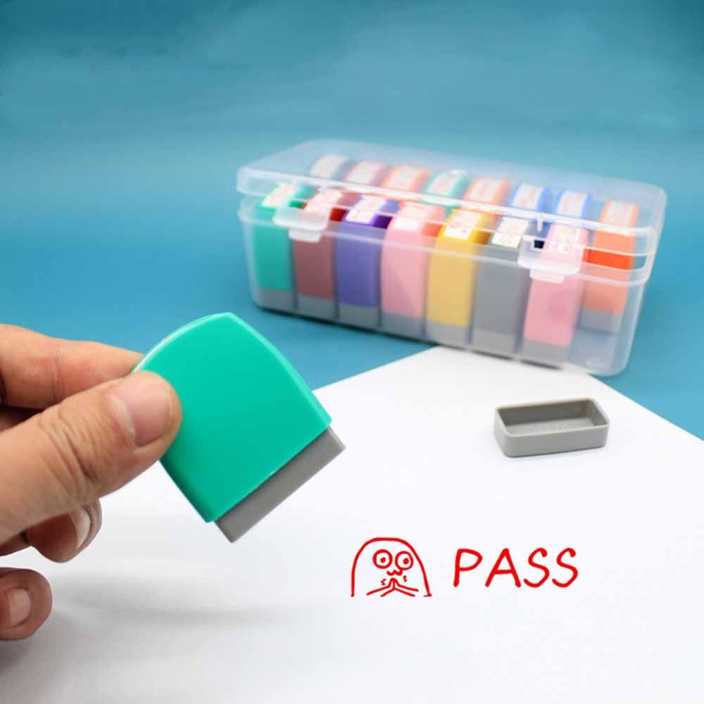 English Student Kids Seal Children Toy Stamps Photosensitive Chapter ...