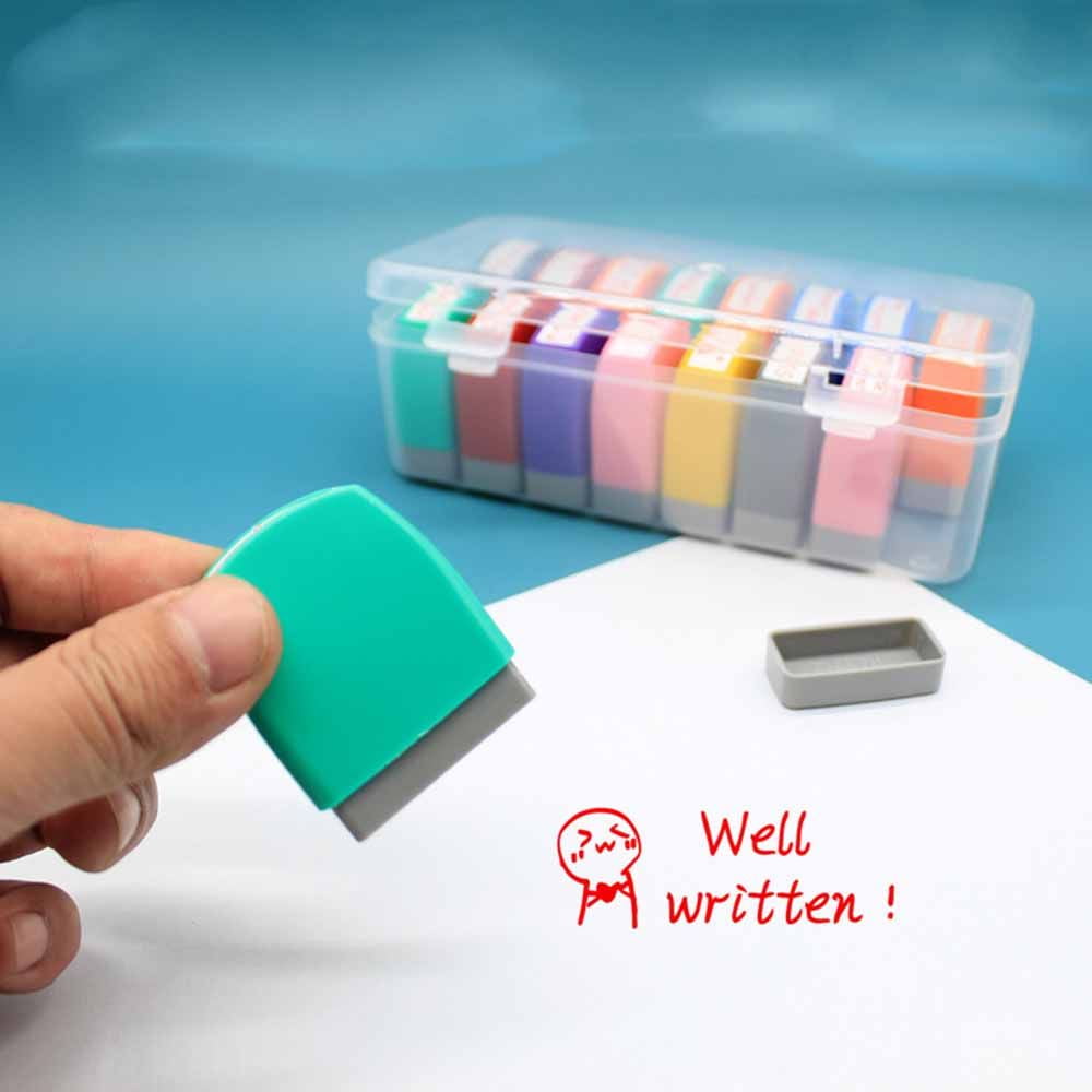 English Student Kids Seal Children Toy Stamps Photosensitive Chapter ...