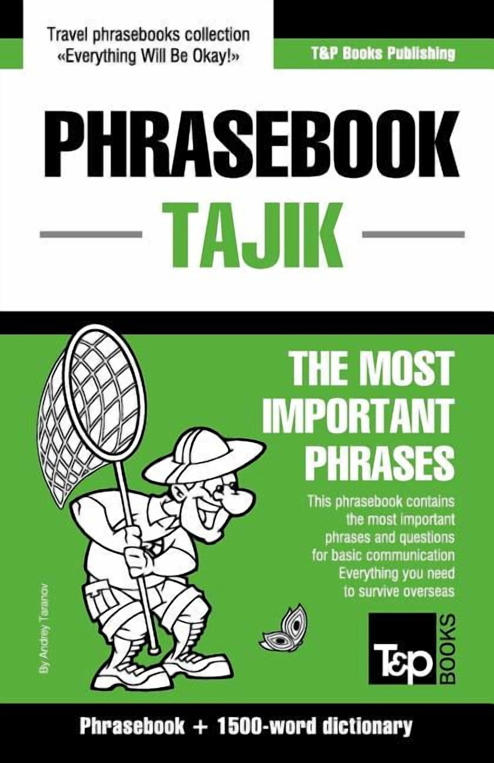American English Collection English-Tajik phrasebook and 1500-word ...