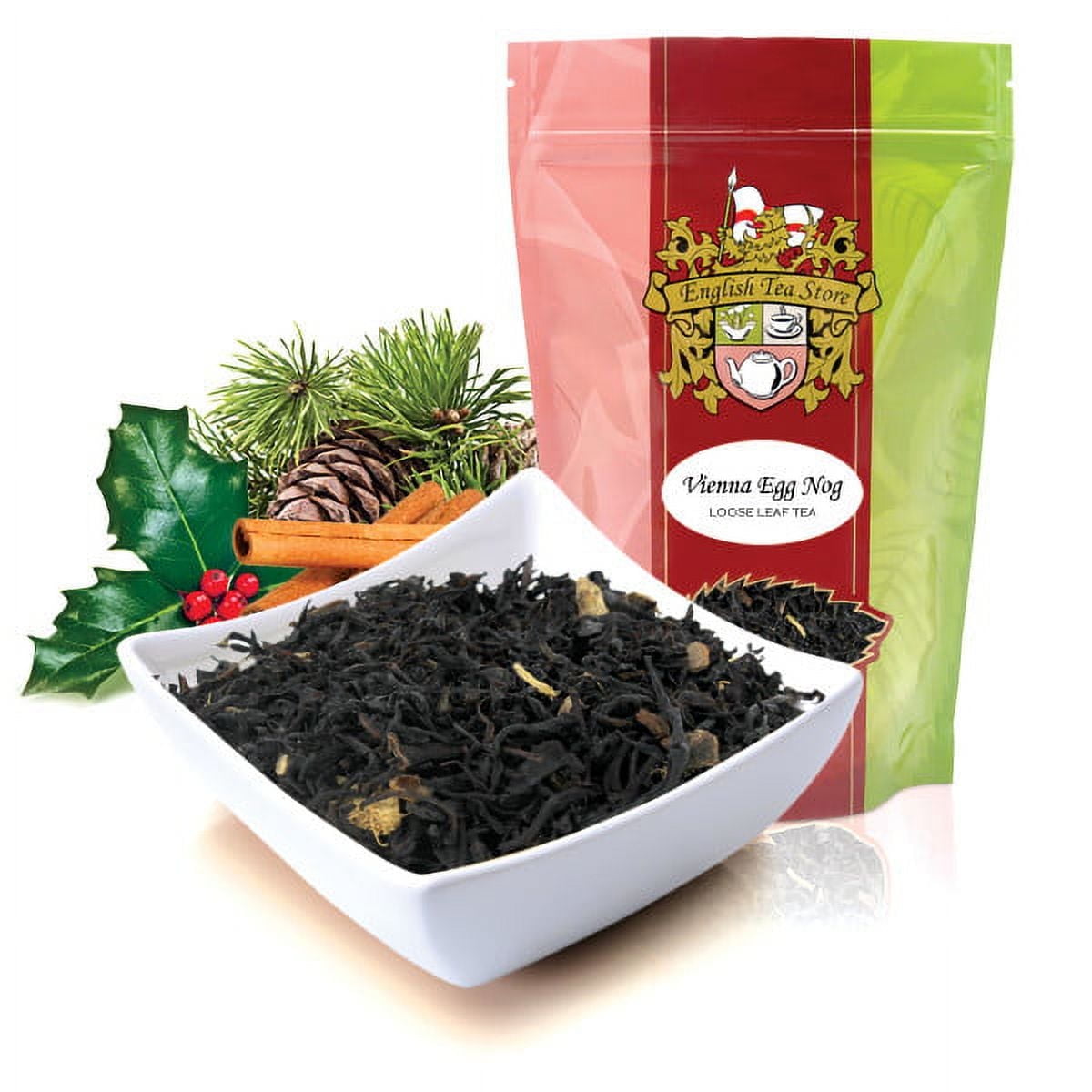 English Tea Shop Vienna Egg Nog Flavored Black Tea - Loose Leaf 16oz ...