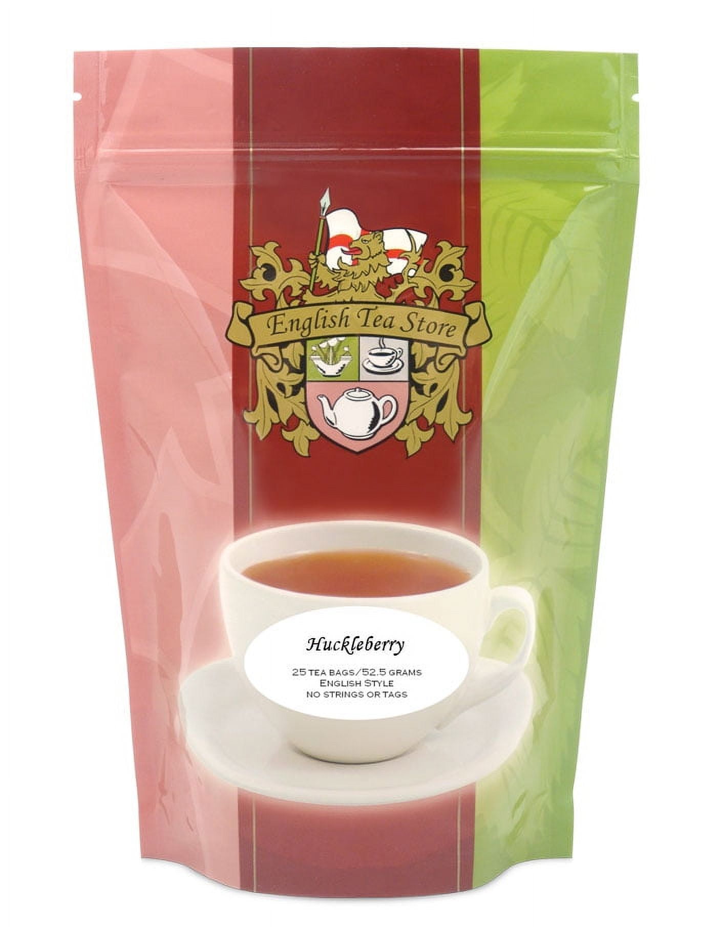 English Tea Store Huckleberry Flavored Black Tea - 25 Tea Bags ...