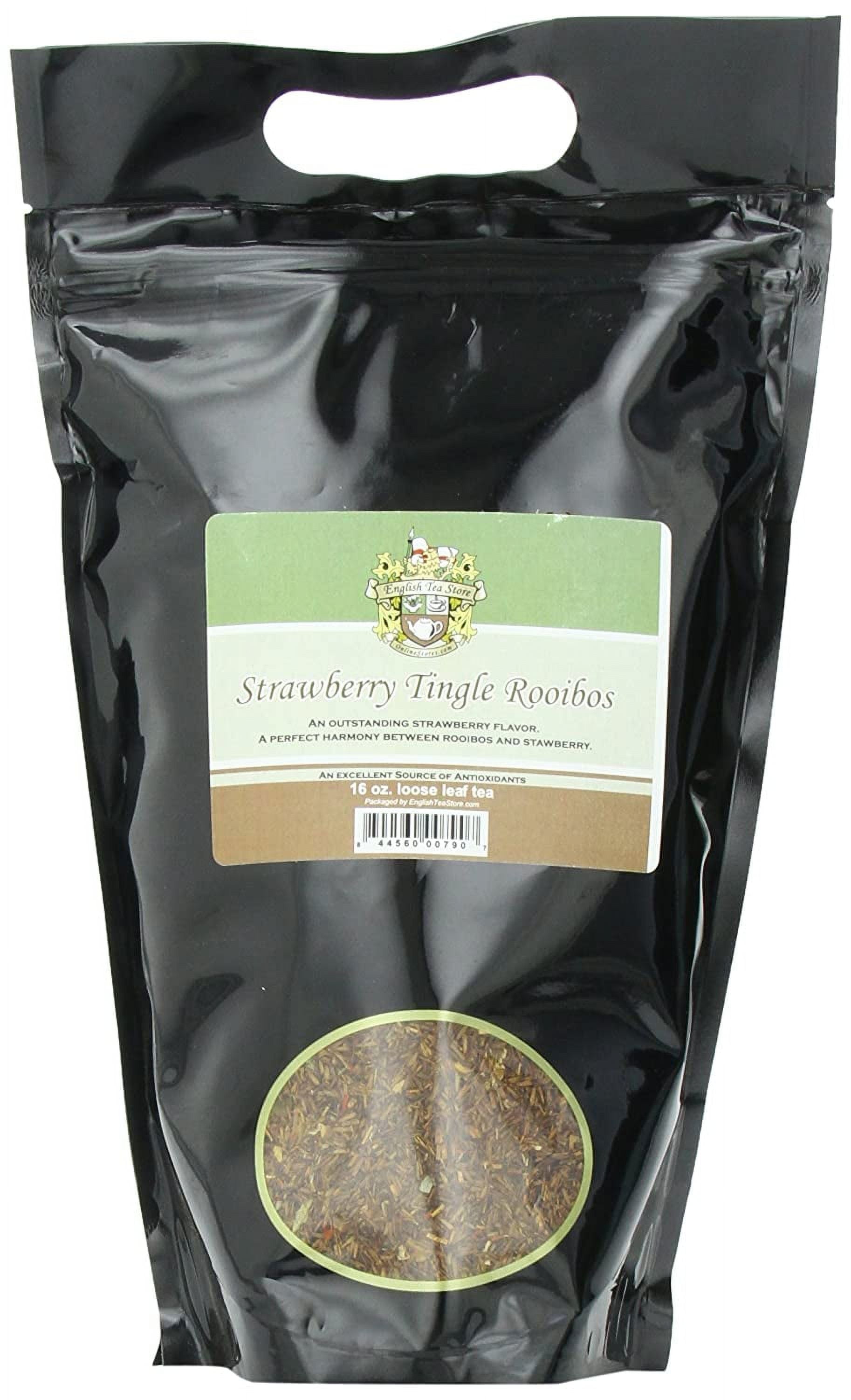 English Tea Shop Strawberry Tingle Rooibos Tea Loose Leaf Pouches ...